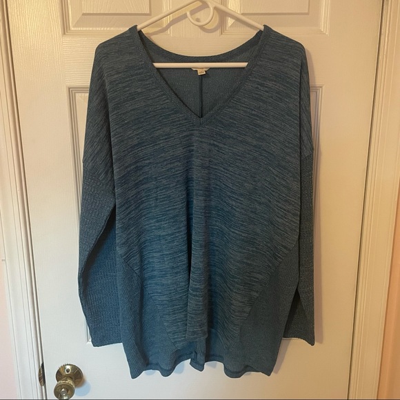 Terra & Sky | Sweaters | Teal Blue Vneck Sweater | Poshmark